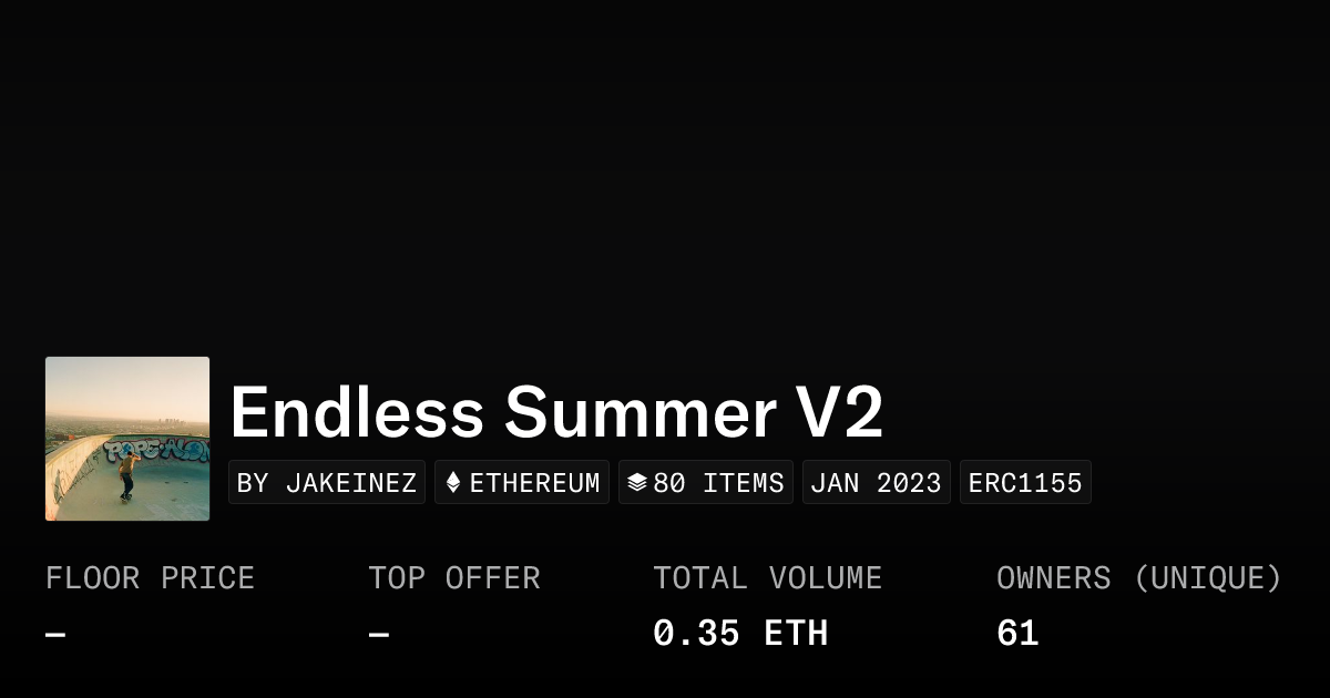 Endless Summer V2 - Collection | OpenSea