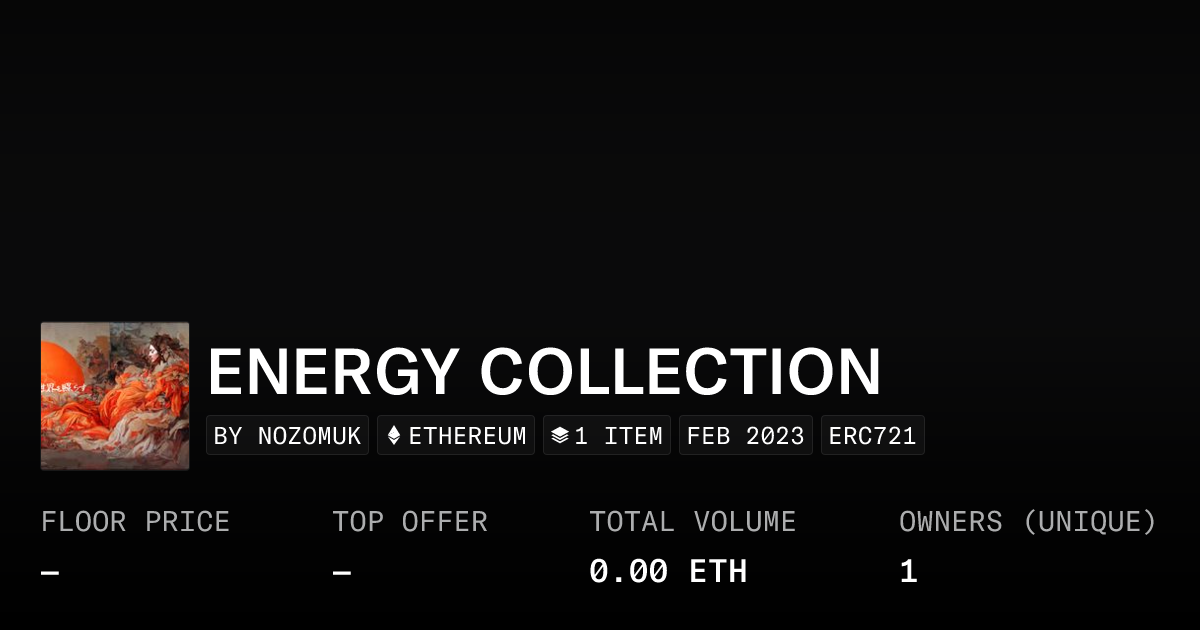 ENERGY COLLECTION - Collection | OpenSea