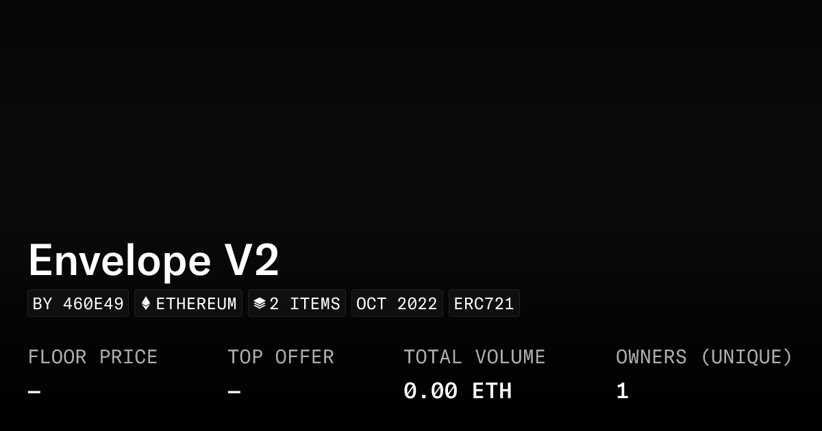 Envelope V2 - Collection | OpenSea