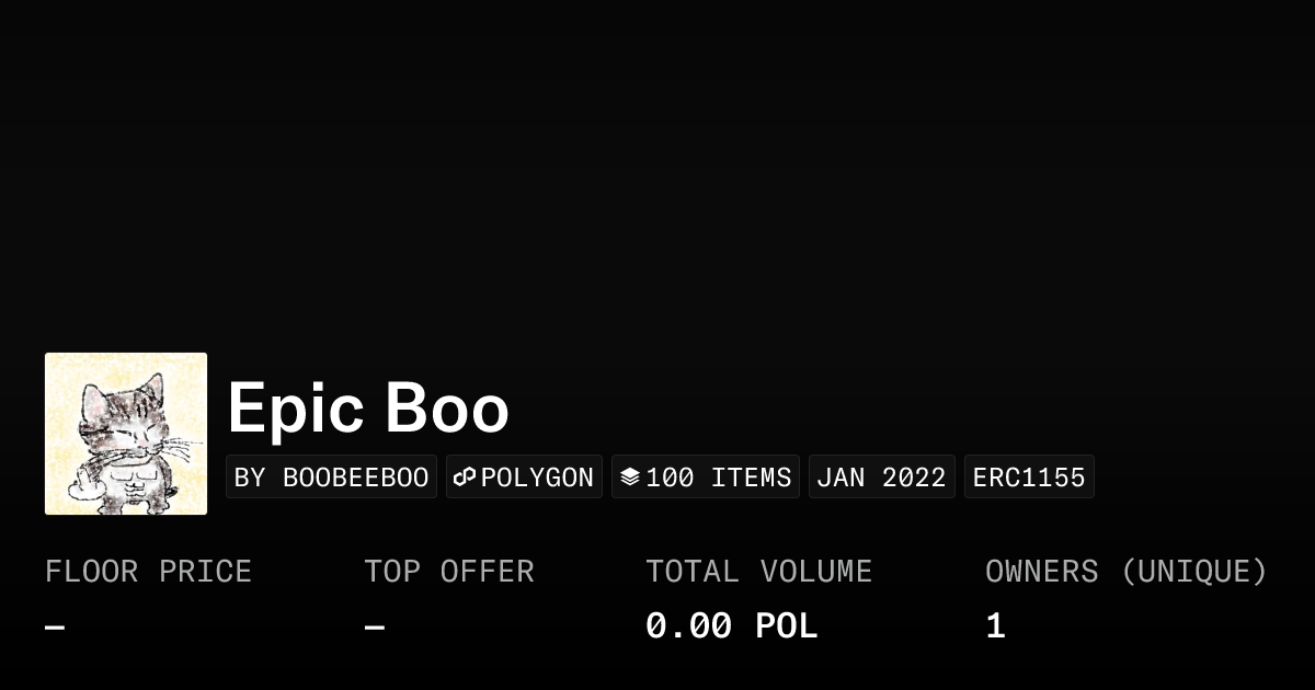 Epic Boo - Collection | OpenSea