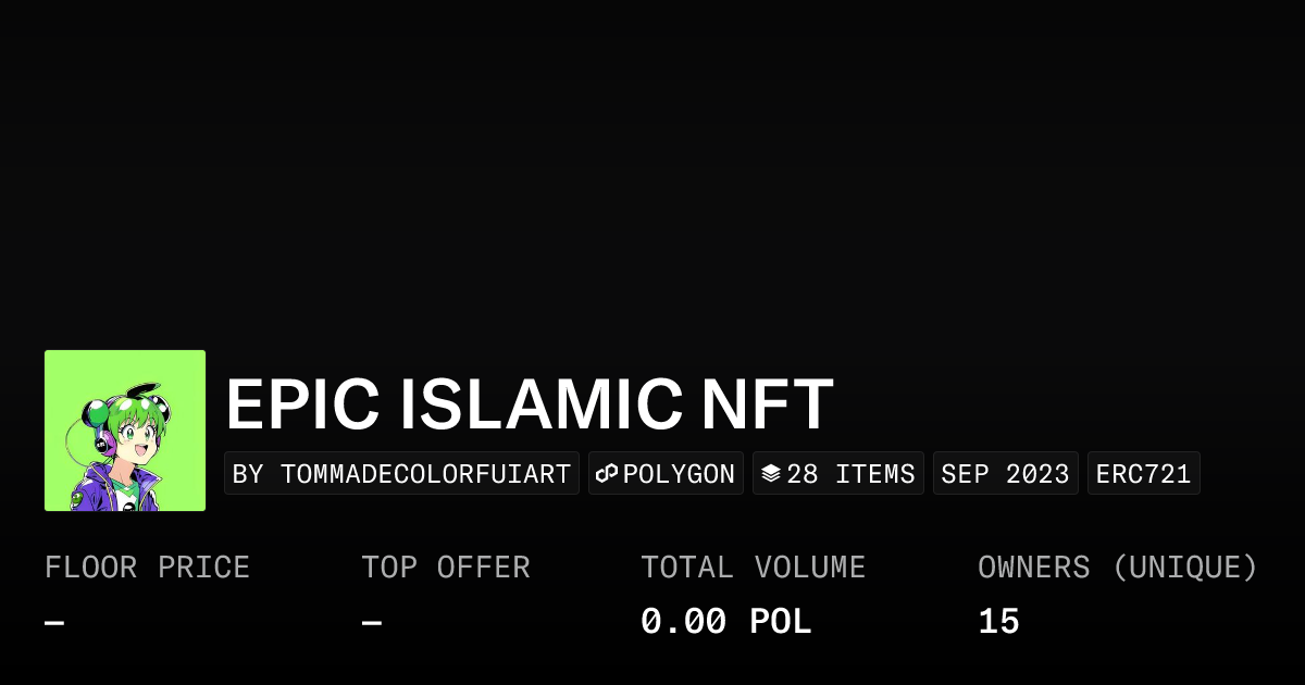 EPIC ISLAMIC NFT - Collection | OpenSea