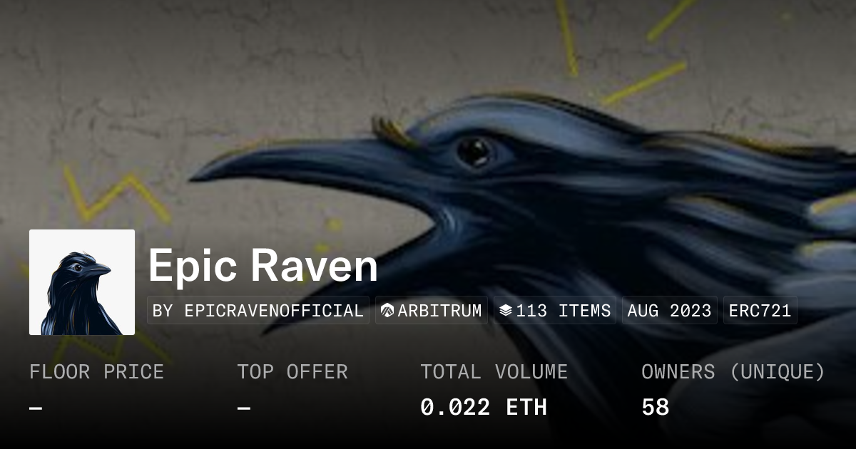 Epic Raven - Collection | OpenSea