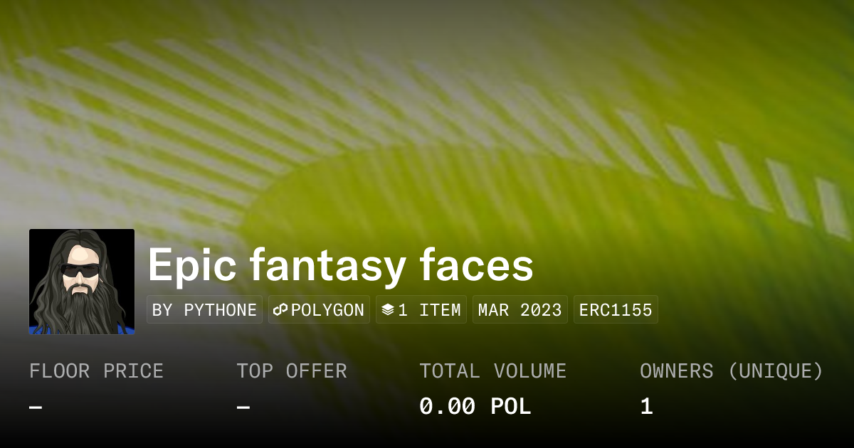 Epic fantasy faces - Collection | OpenSea