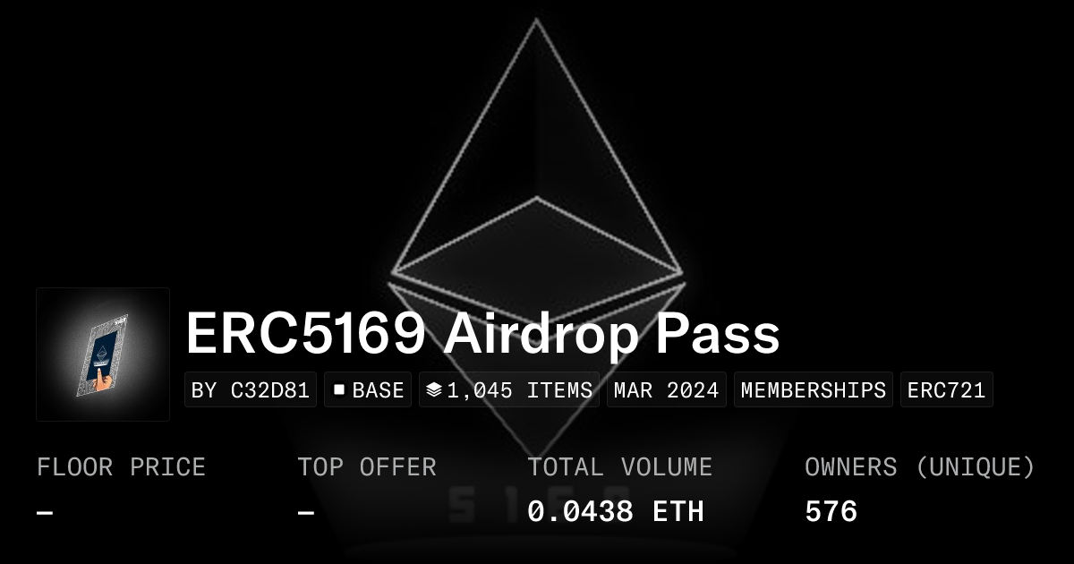ERC5169 Airdrop Pass - Collection | OpenSea
