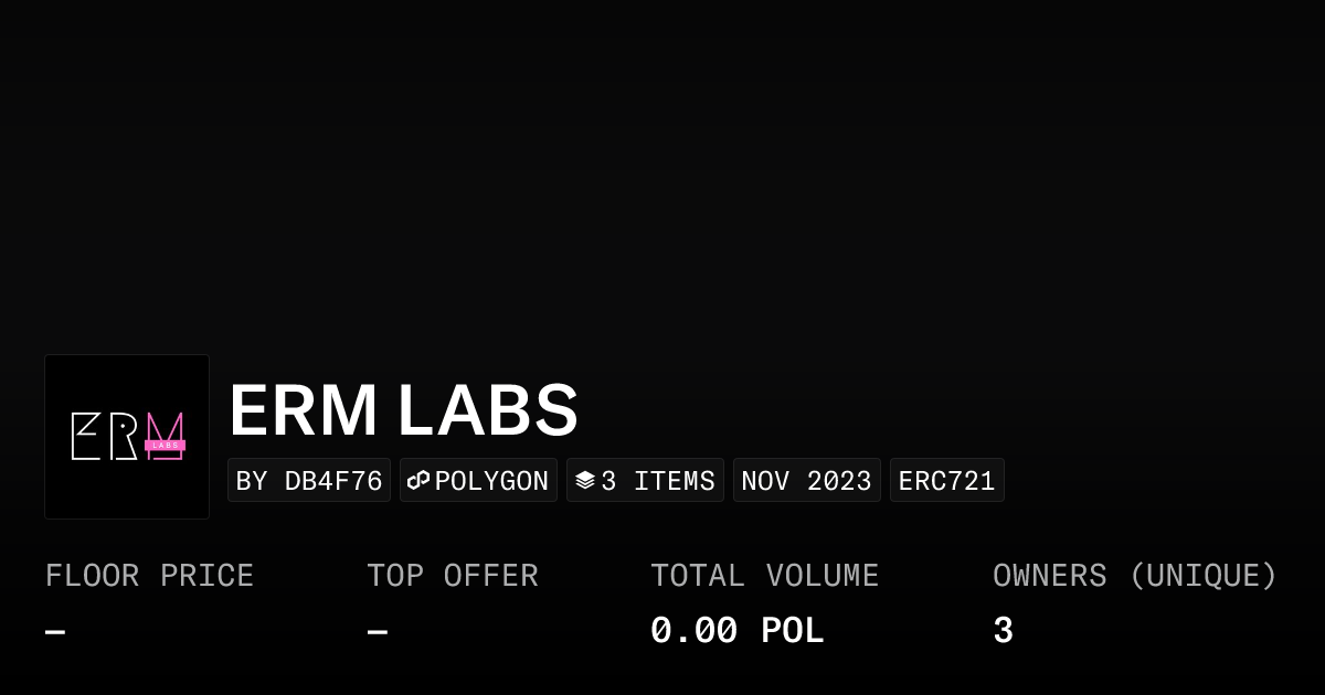 ERM LABS - Collection | OpenSea
