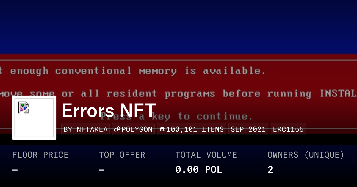 Errors NFT - Collection | OpenSea