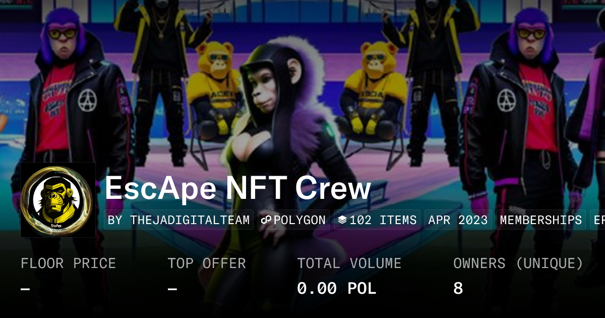 EscApe NFT Crew - Collection | OpenSea