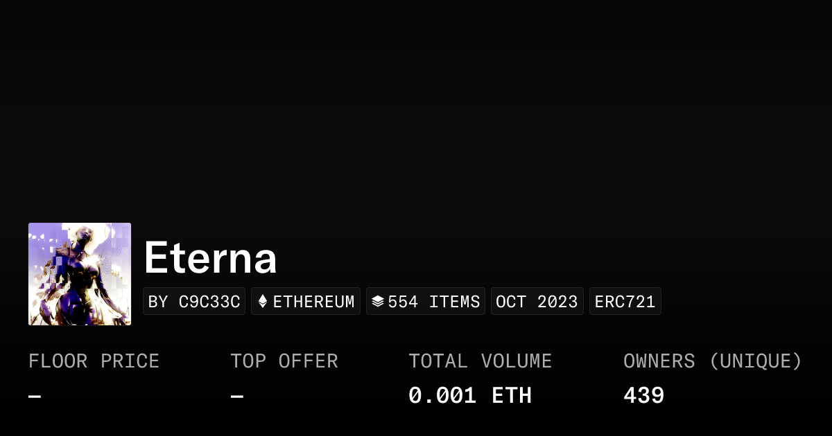 Eterna - Collection | OpenSea