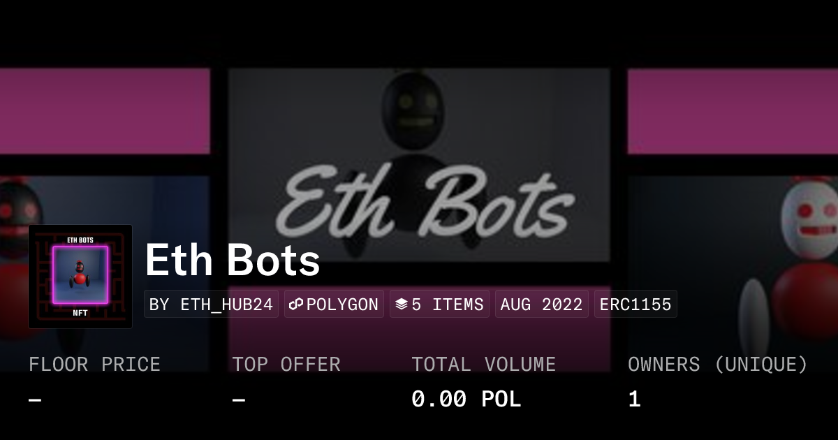 Eth Bots - Collection | OpenSea