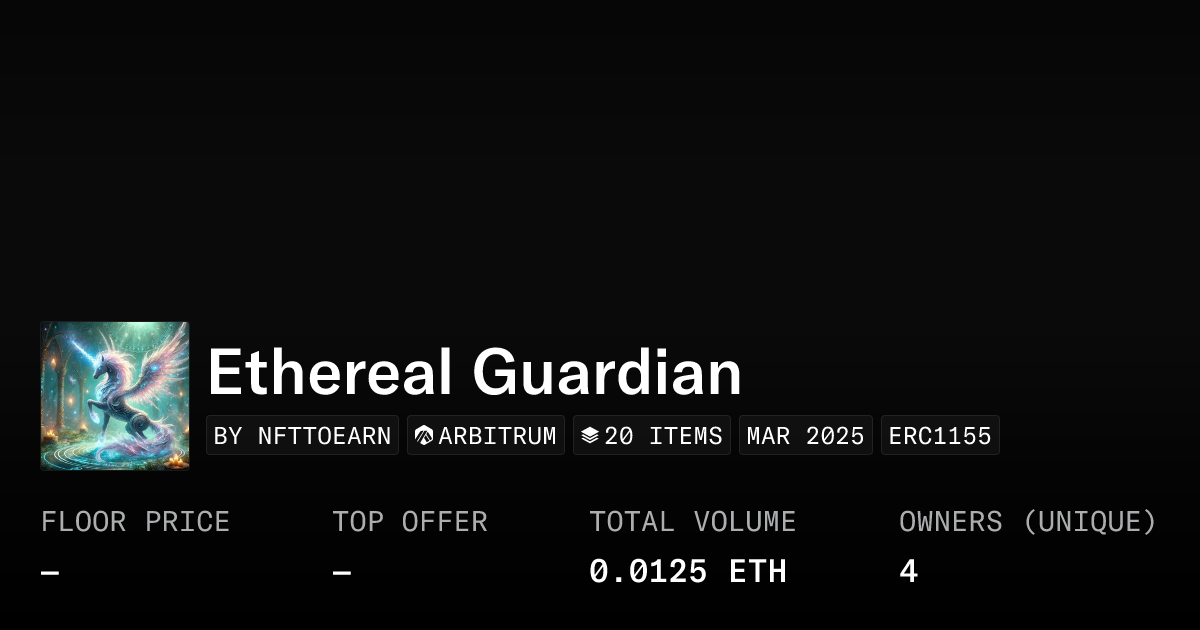 Ethereal Guardian - Collection | OpenSea