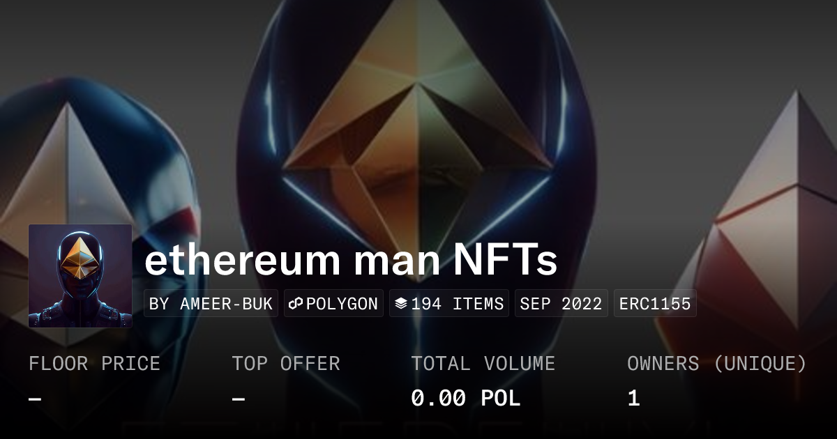 ethereum man NFTs - Collection | OpenSea