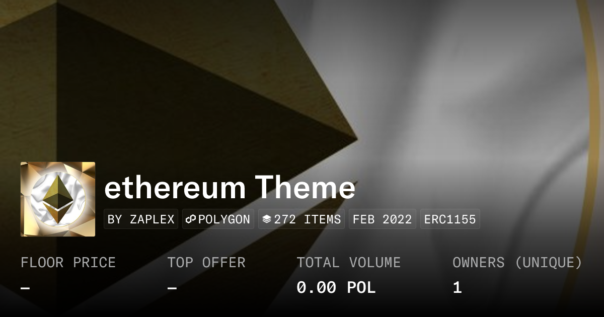 ethereum Theme - Collection | OpenSea