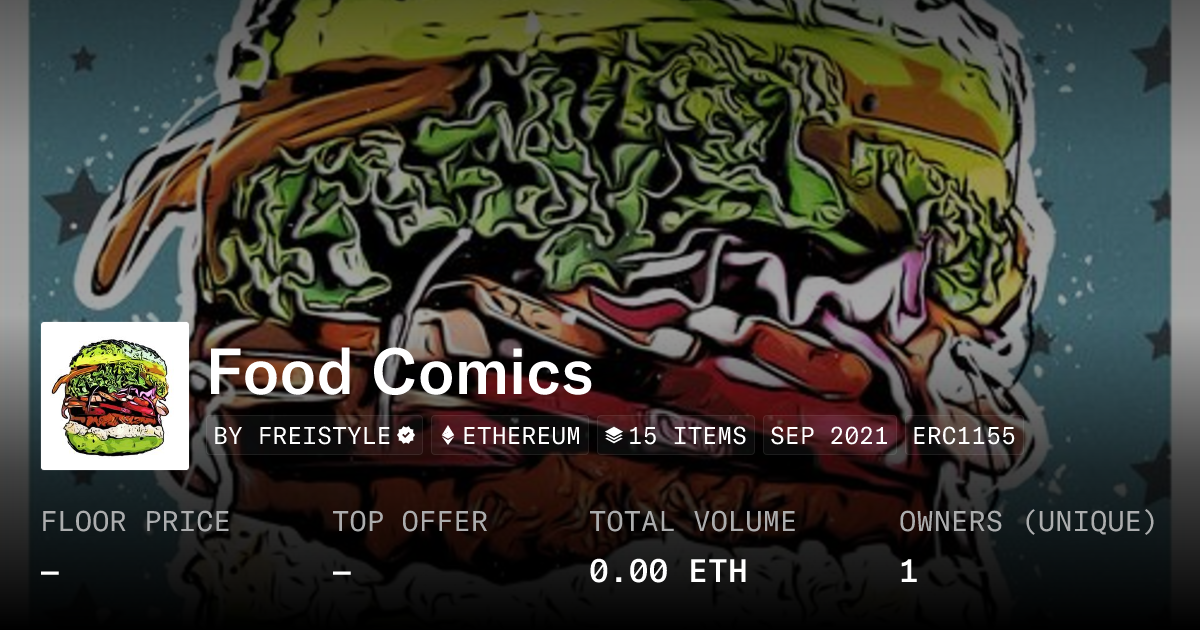 Food Comics - Collection | OpenSea