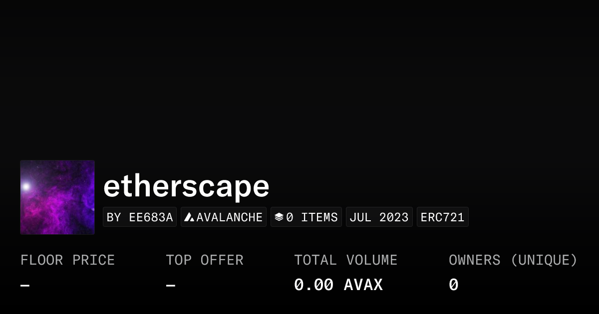 etherscape - Collection | OpenSea