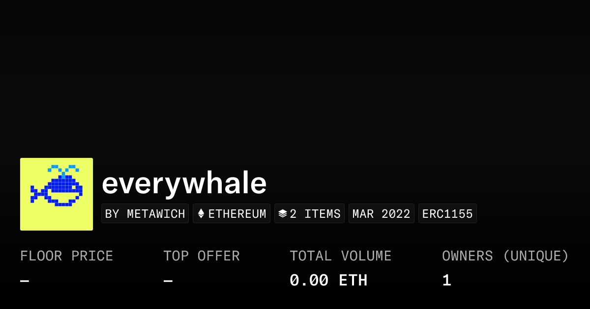 everywhale - Collection | OpenSea