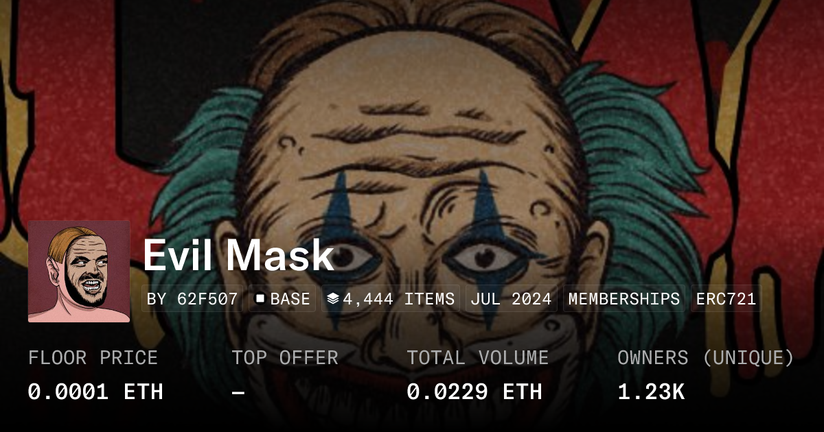 EviI Mask - Collection | OpenSea