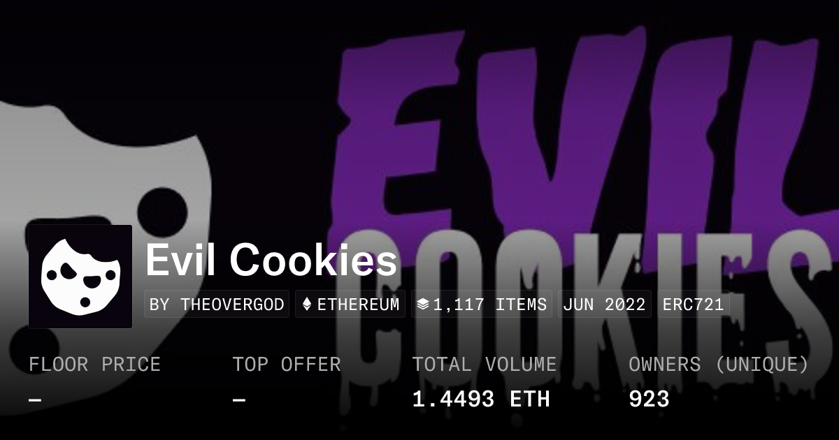 Evil Cookies - Collection | OpenSea