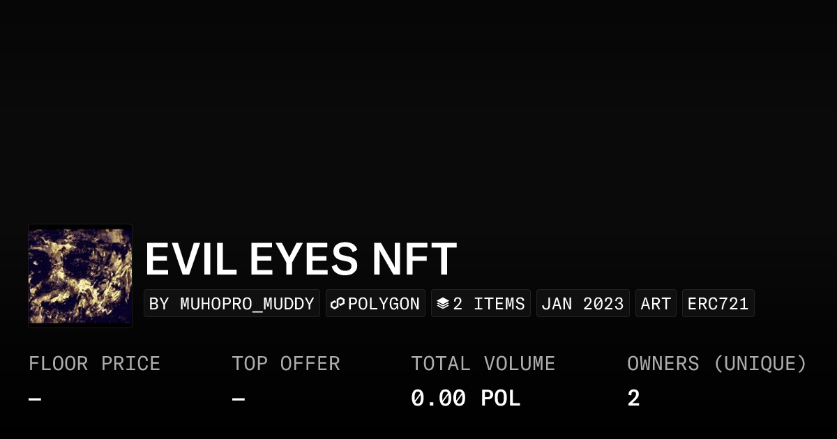 EVIL EYES NFT - Collection | OpenSea
