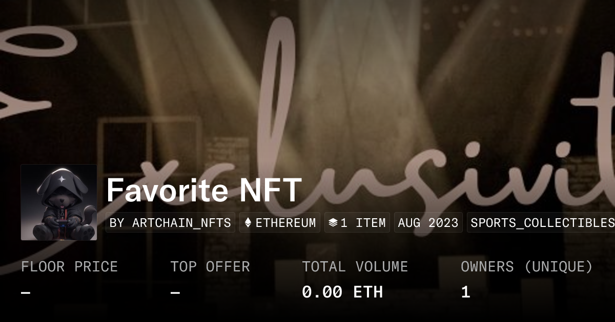 Favorite NFT - Collection | OpenSea