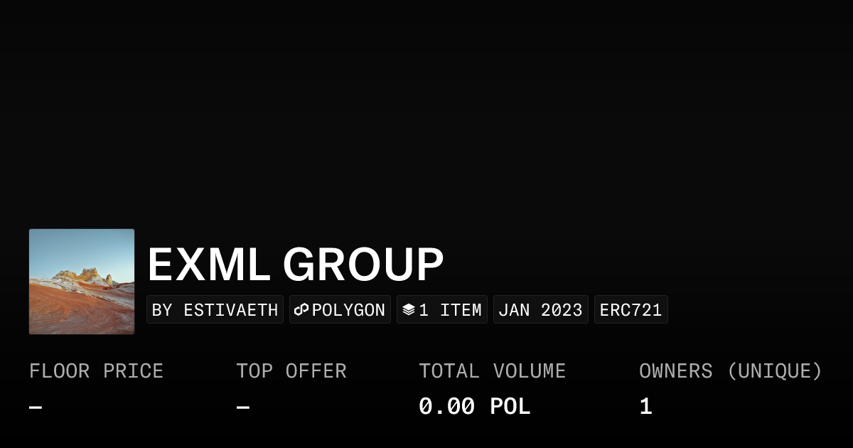EXML GROUP - Collection | OpenSea