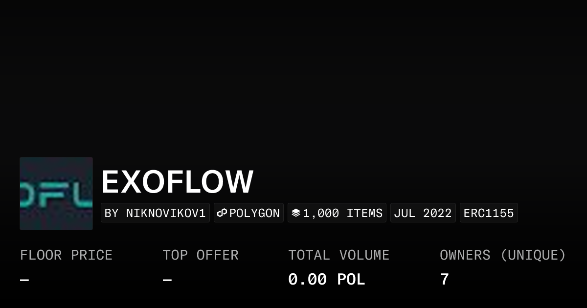 EXOFLOW - Collection | OpenSea