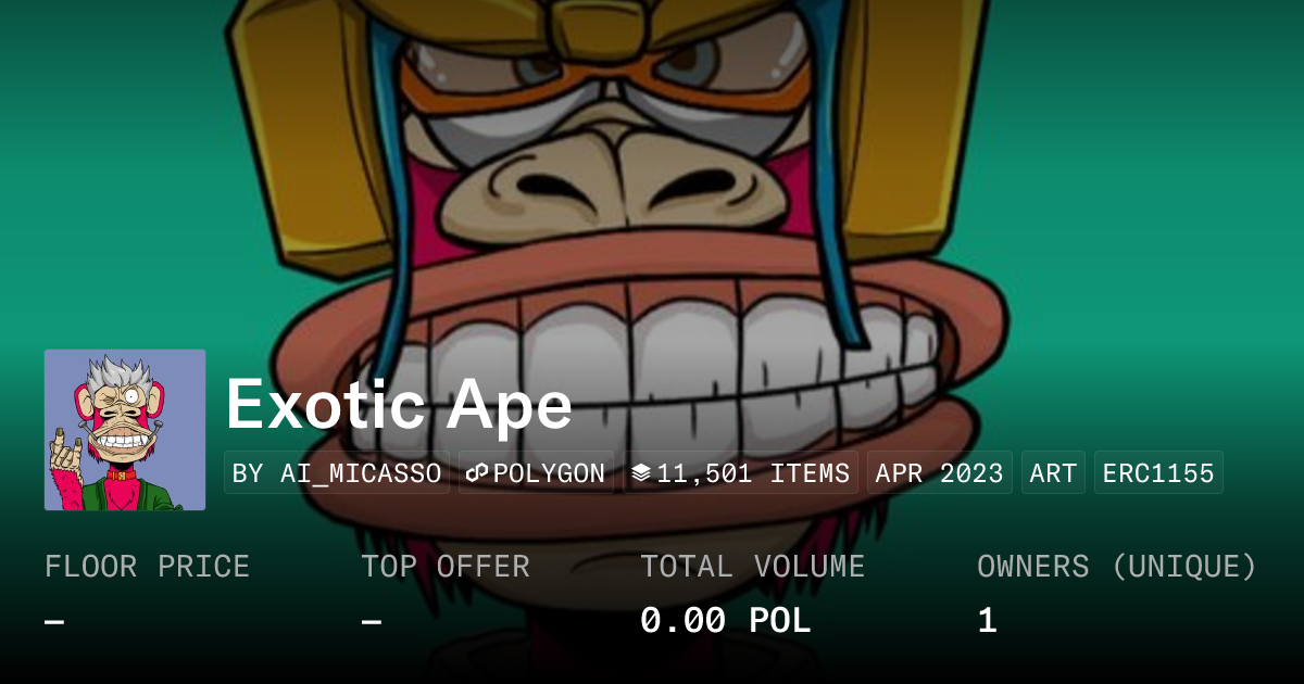 Exotic Ape - Collection | OpenSea