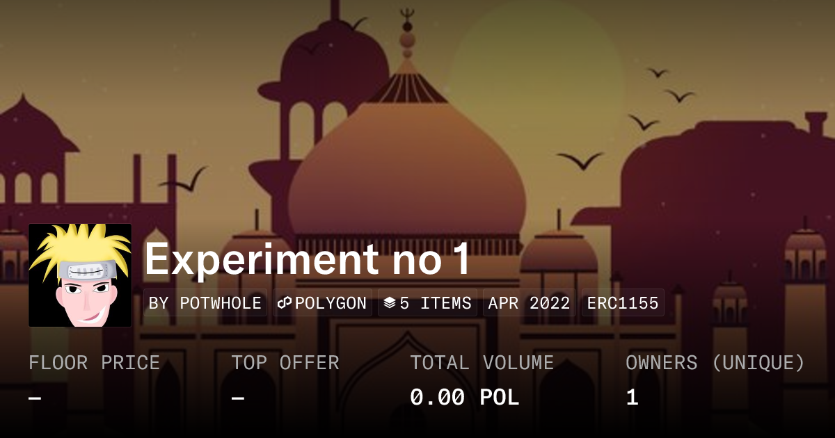 Experiment no 1 - Collection | OpenSea