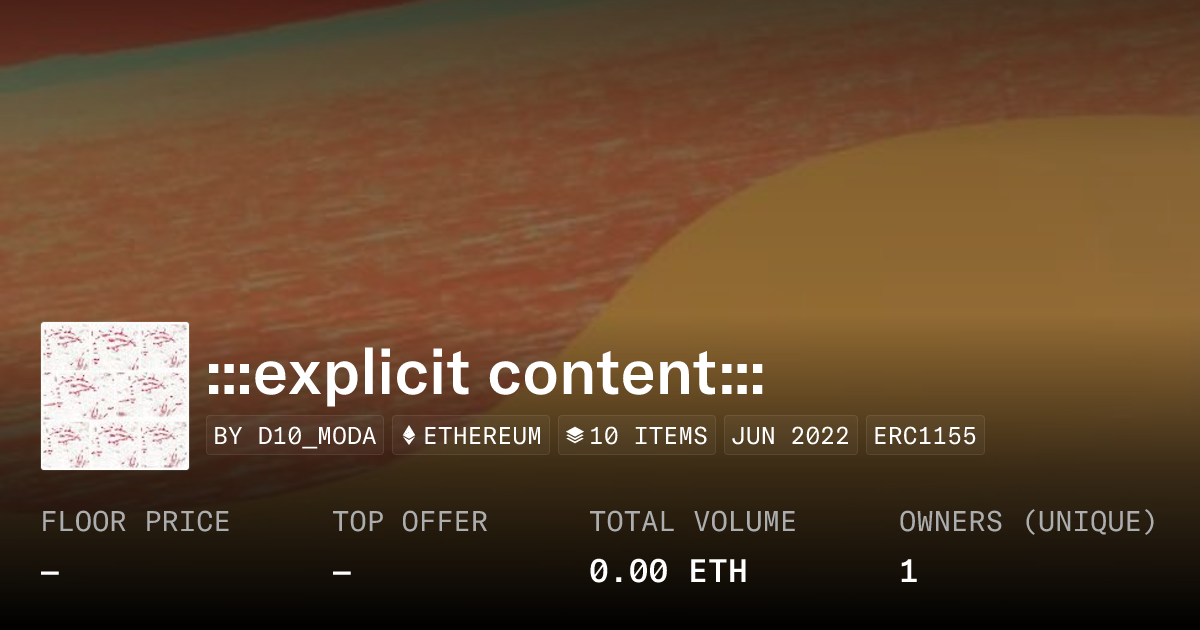 :::explicit content::: - Collection | OpenSea