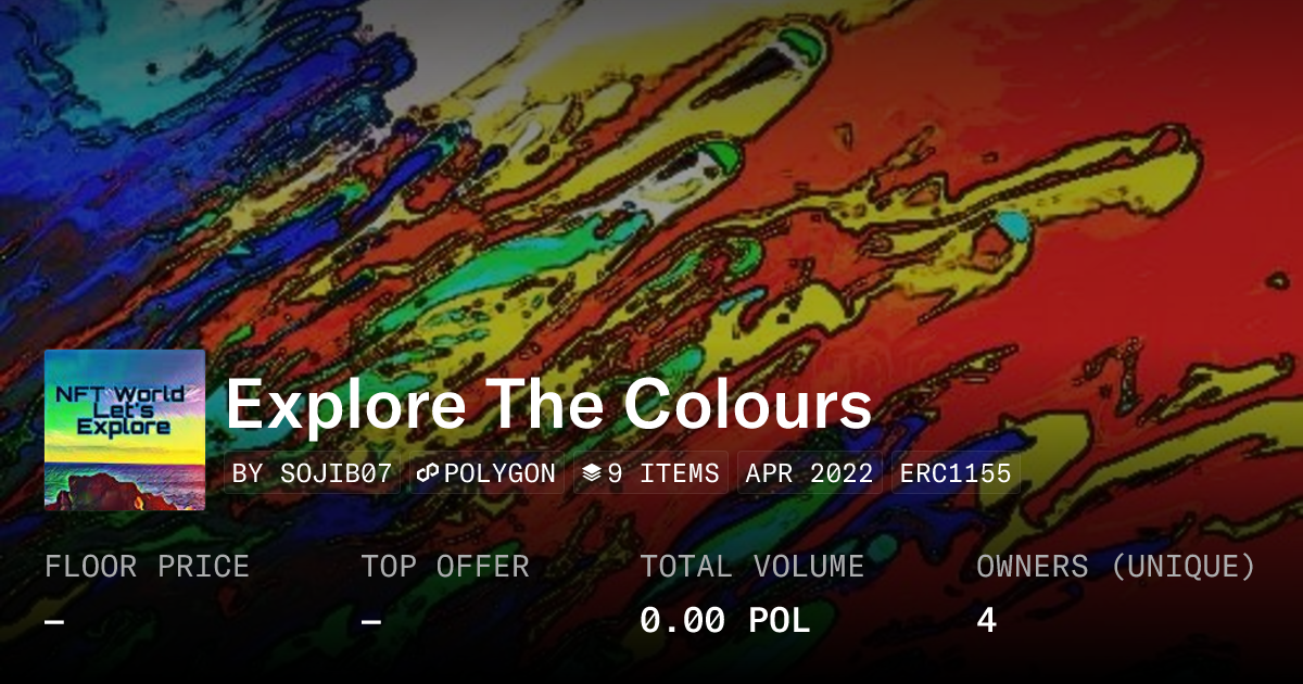 Explore The Colours - Collection | OpenSea