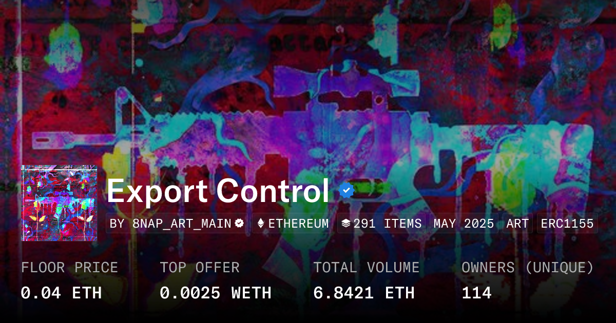 Export Control - Collection | OpenSea