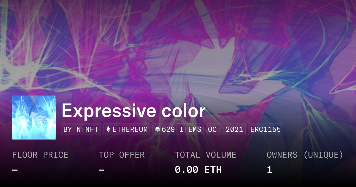 Expressive color - Collection | OpenSea