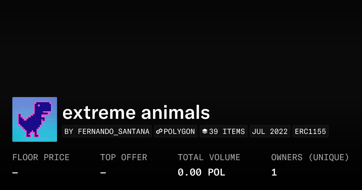extreme animals - Collection | OpenSea