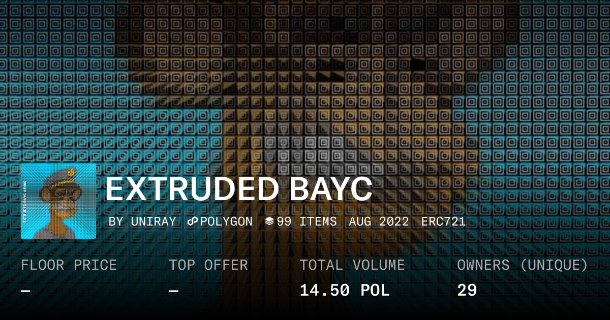 EXTRUDED BAYC - Collection | OpenSea