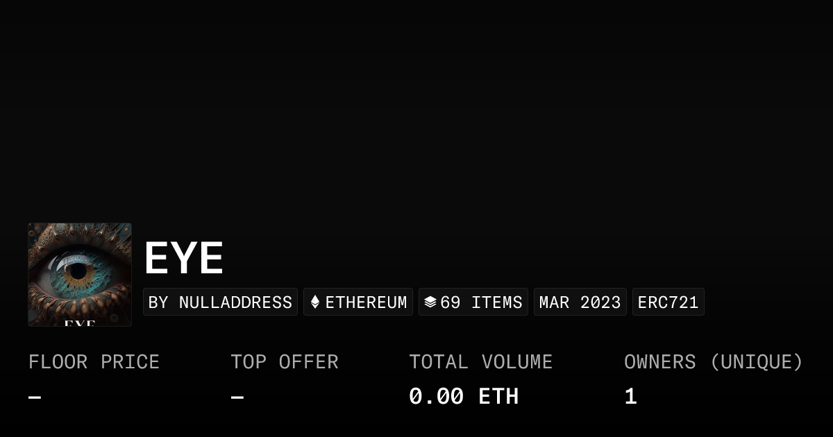 EYE - Collection | OpenSea