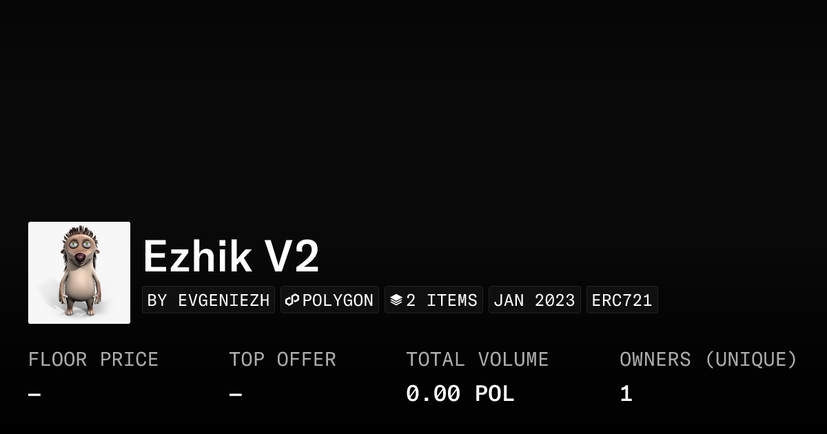 Ezhik V2 - Collection | OpenSea