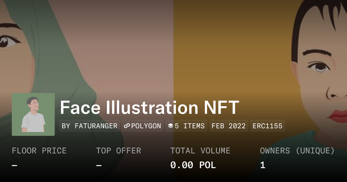 Face Illustration NFT - Collection | OpenSea