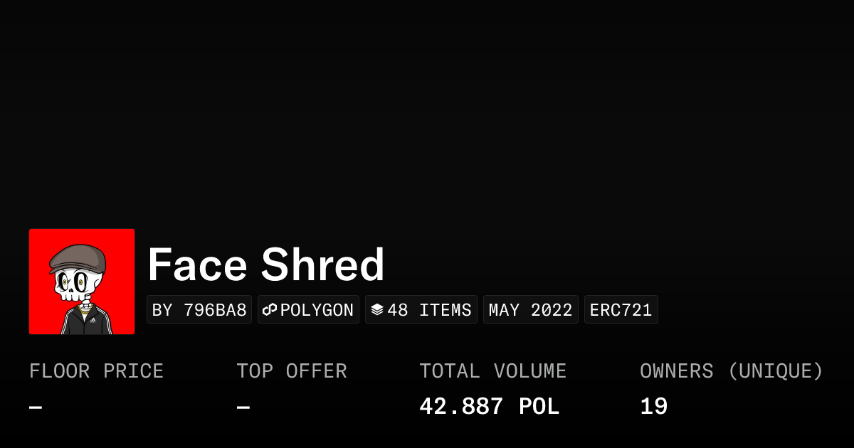 Face Shred - Collection | OpenSea