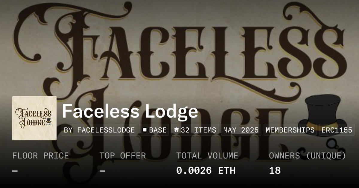Faceless Lodge - Collection | OpenSea