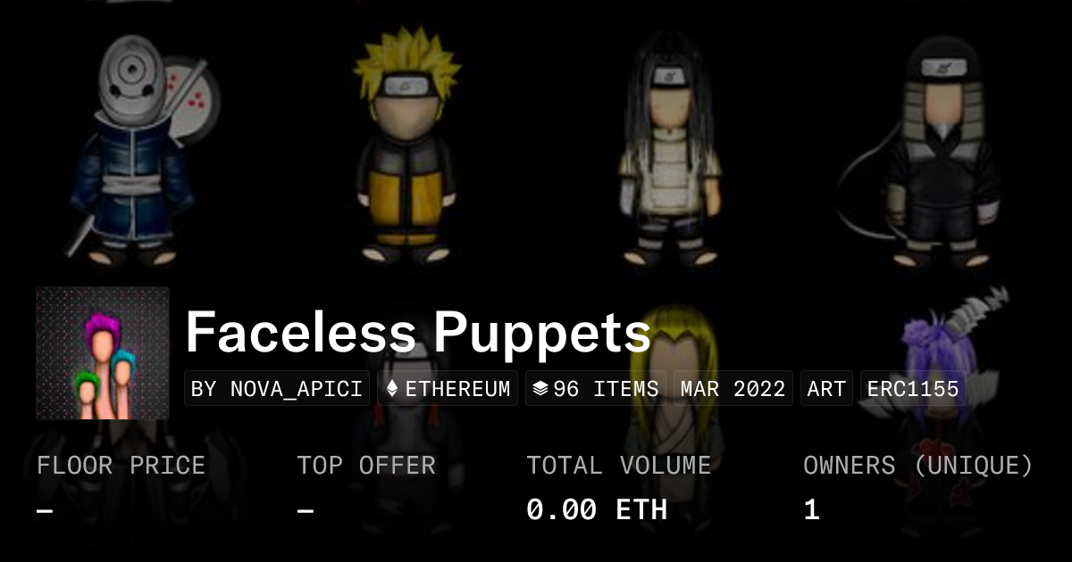 Faceless Puppets - Collection | OpenSea