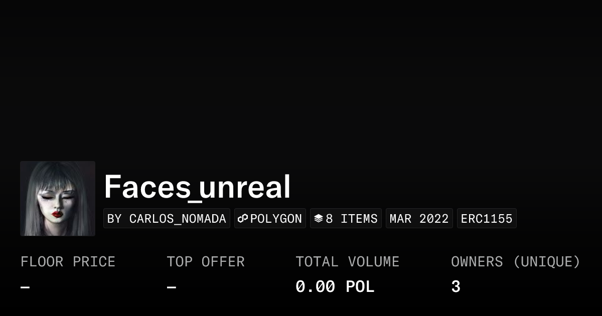 Faces_unreal - Collection | OpenSea