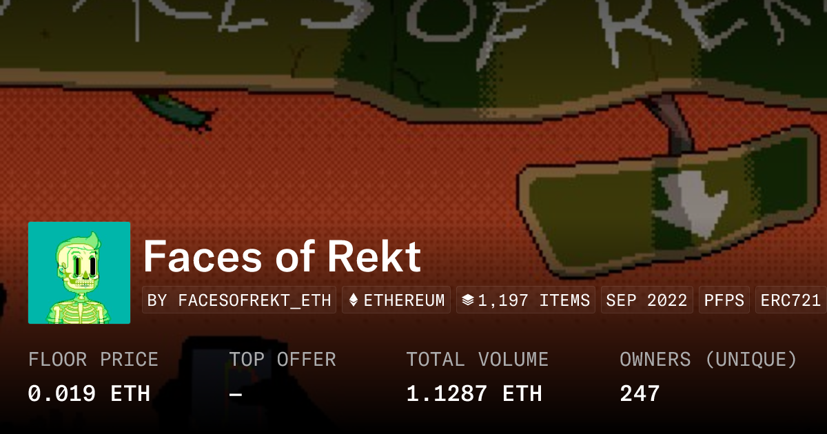 Faces of Rekt - Collection | OpenSea