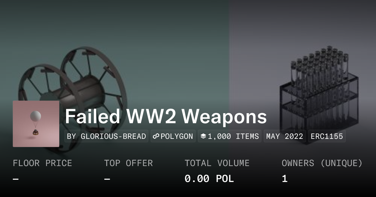 Failed WW2 Weapons - Collection | OpenSea