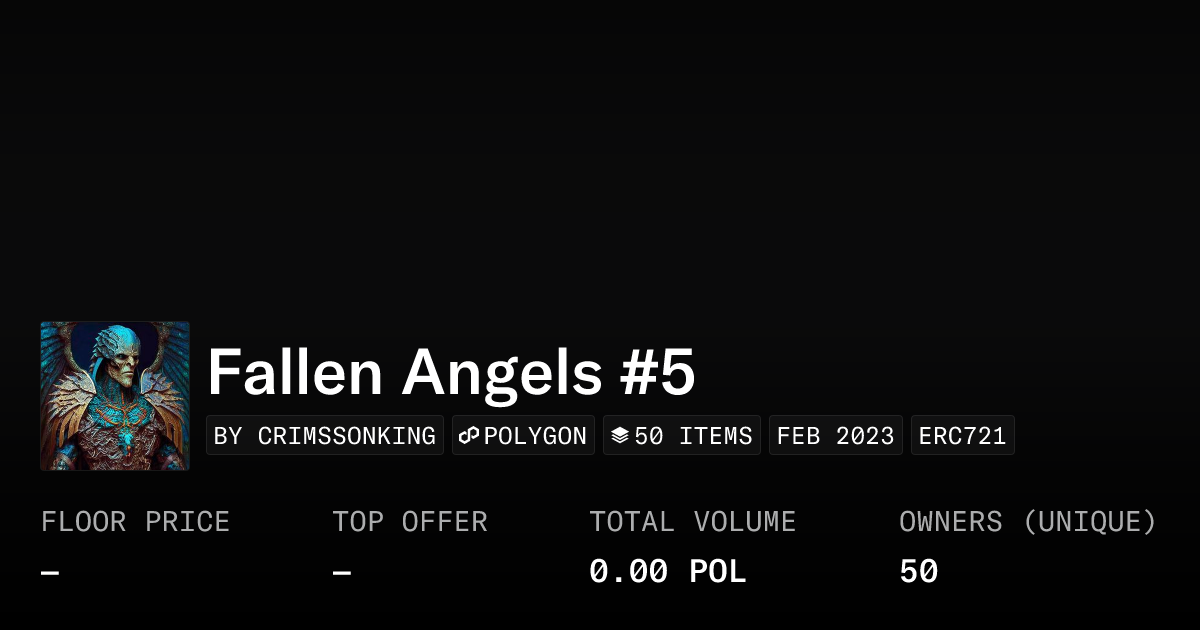 Fallen Angels #5 - Collection | OpenSea