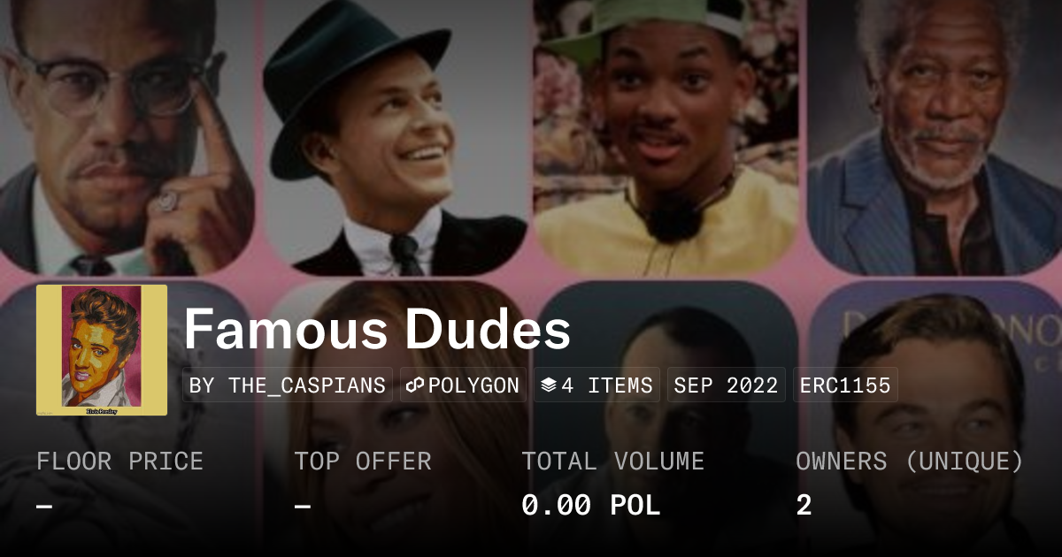 Famous Dudes - Collection | OpenSea