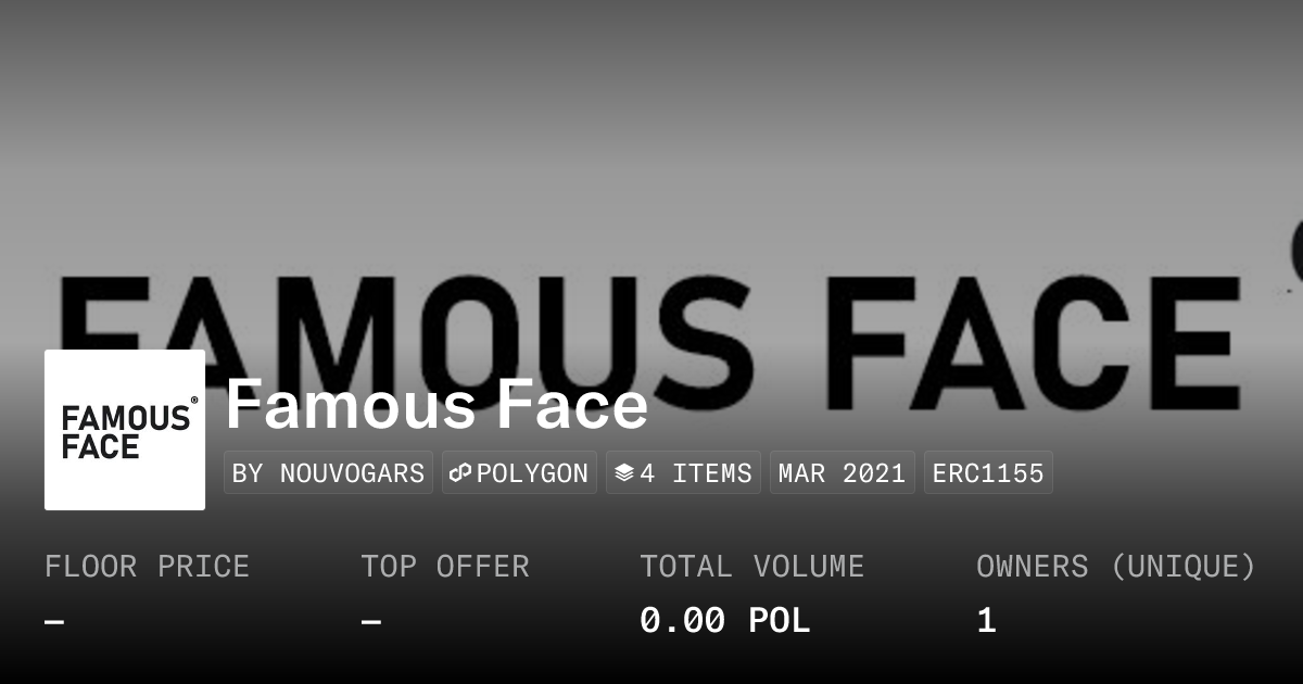 Famous Face - Collection | OpenSea