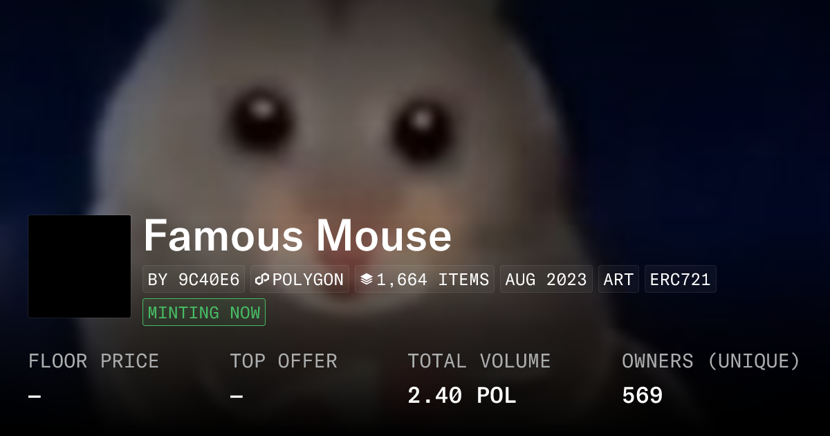 Famous Mouse - Collection | OpenSea