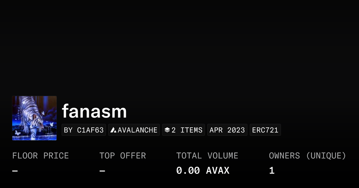 fanasm - Collection | OpenSea