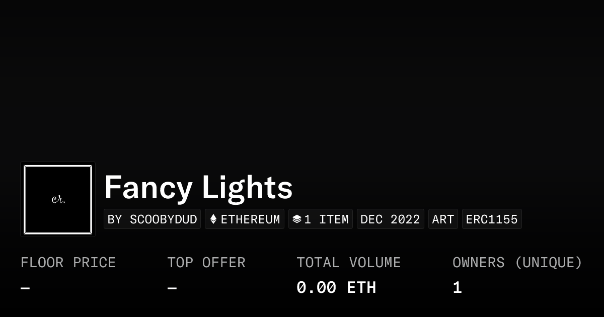 Fancy Lights - Collection | OpenSea