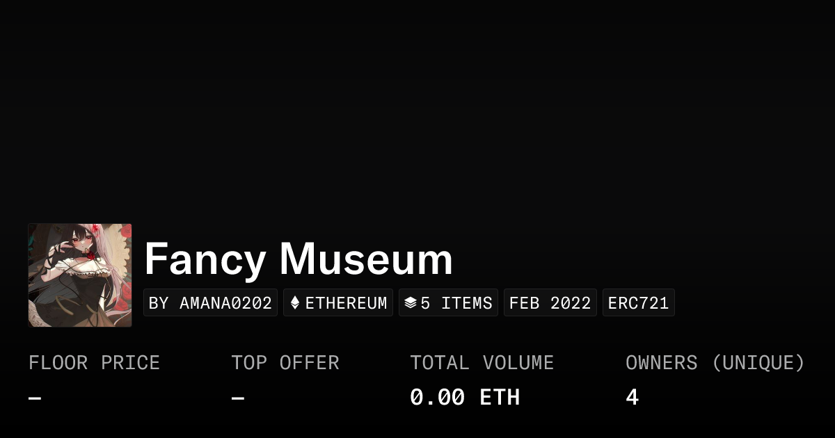 Fancy Museum - Collection | OpenSea
