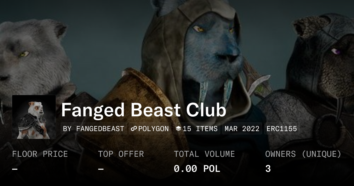 Fanged Beast Club - Collection | OpenSea